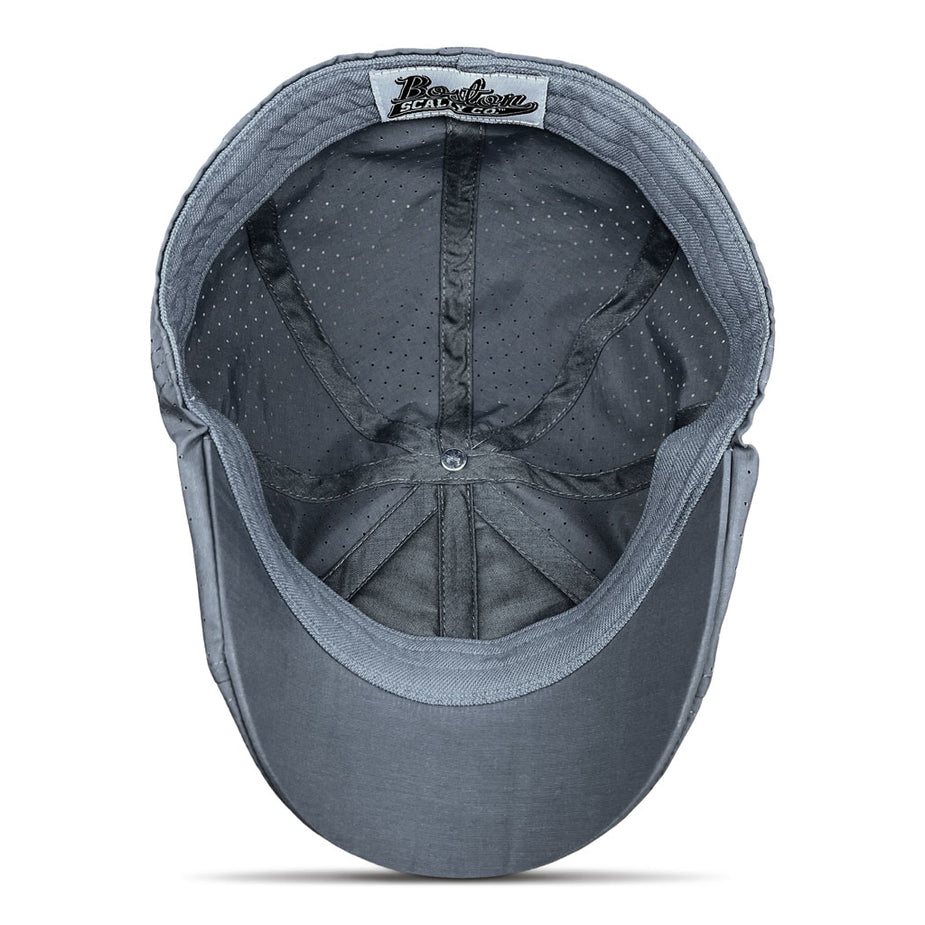 The Cool Air Boston Scally Cap (Flat Cap) - Dark Grey