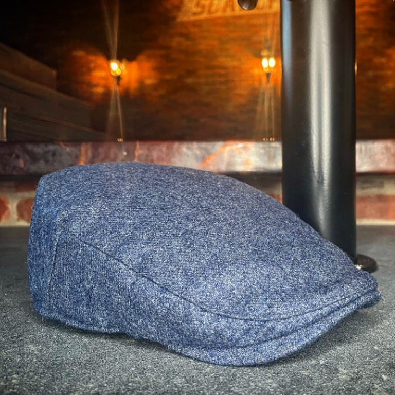 The Pub Boston Scally Cap (Flat Cap) - Heather Blue