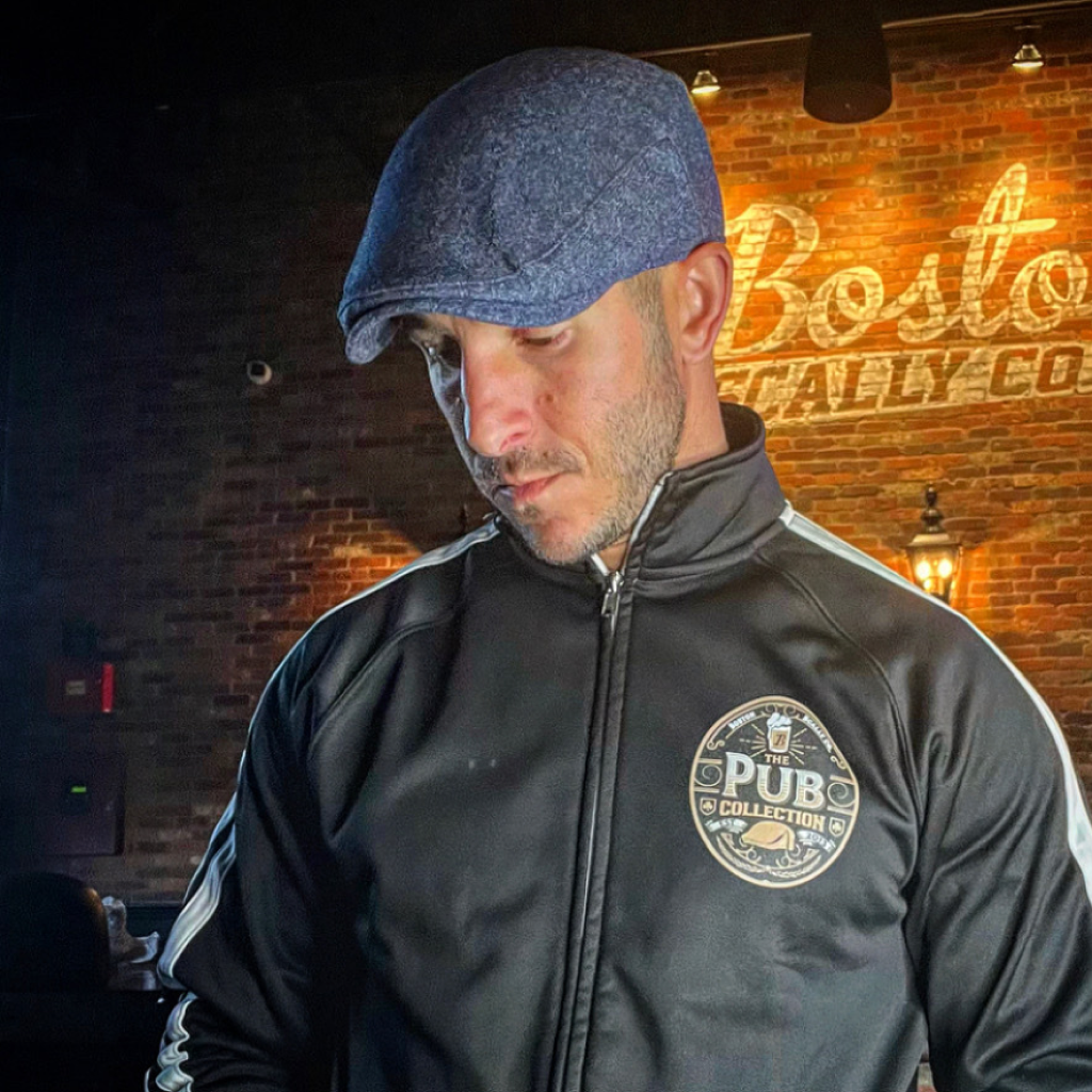 The Pub Boston Scally Cap (Flat Cap) - Black