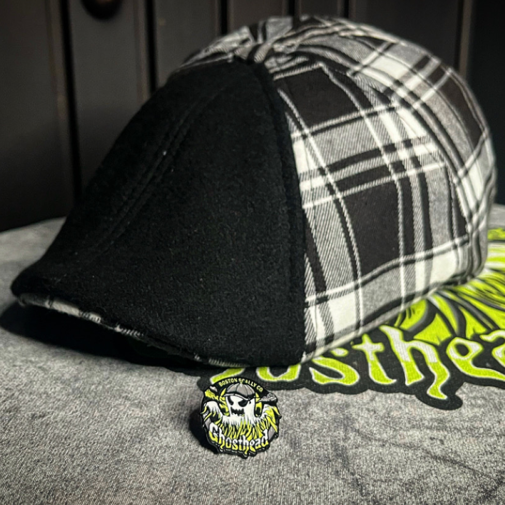 The Ghosthead Boston Scally Cap - Ghost Plaid